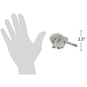 The Bridge Collection Distressed Grey-White Bird Figurine Set, 2-Piece