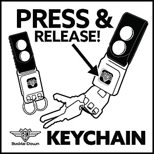 Buckle-Down Keychain - Batman 4.5" x 1"