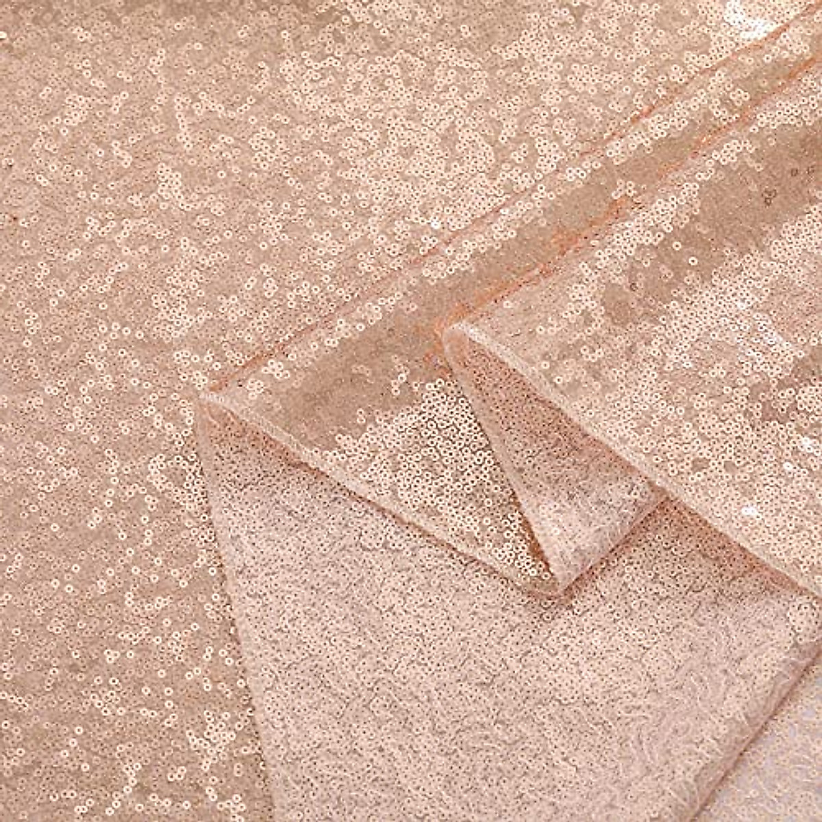 Rose Gold Glitter Sequin Backdrop Curtains 4 Pieces 2ftx8ft Dessert Backdrop Wedding Party Decor Glitter Photography Background