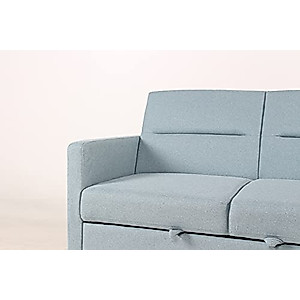 GURLLEU SF6002-LIGHT Sofabed, Light Blue
