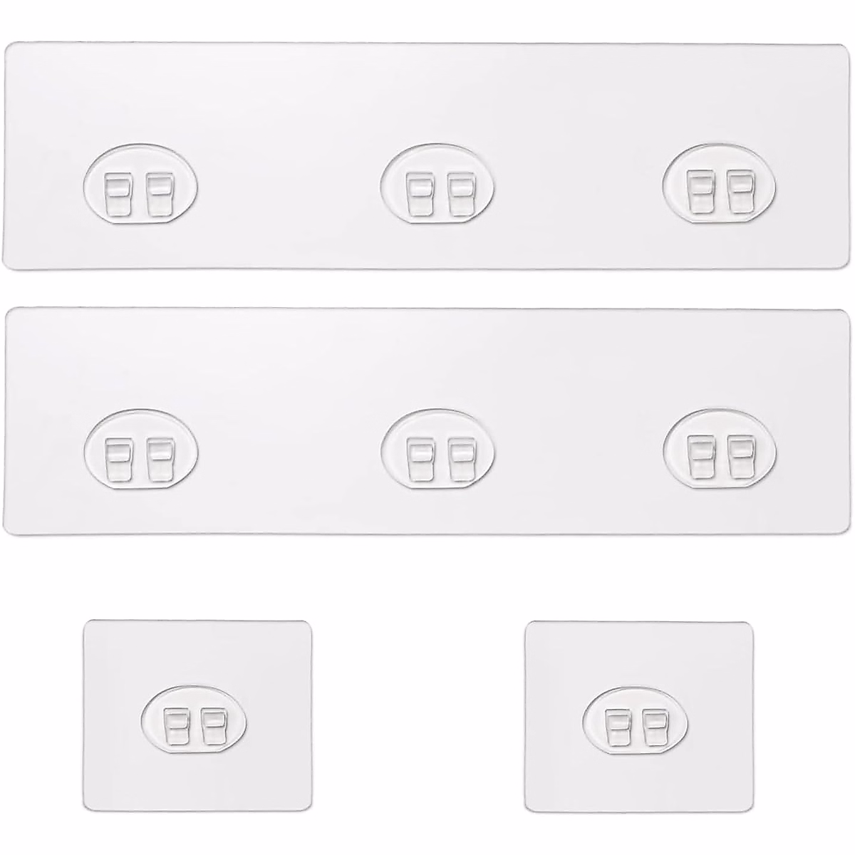 HSD Houseware Corner Shower Caddy Adhesive Replacement 4 PCS, Waterproof No Drilling Shower Shelf Adhesive Replacement, Self Adhesive Hooks for Hanging Soap Dish Towel Holder Toothbrush Holder