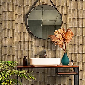 Wood Wallpaper Wood Plank Peel and Stick Wallpaper Shiplap Wood Contact Paper 17.7in x 118.1in Rustic Wood Self Adhesive Removable Wallpaper Vintage Faux Shiplap Wood Peel and Stick Wallpaper Cabinet