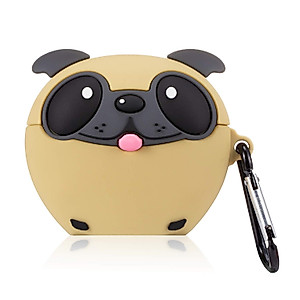 Lupct Cartoon Case for AirPod Pro 2019/Pro 2 Gen 2022 Cover Cases Cute Funny Cool for Boys Teen Girls Girly Kids Fun Unique Character 3D Animal Kawaii Pretty for AirPods Air Pods Pro (Red Lip Dog)