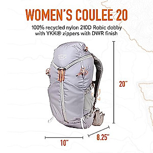 Mystery Ranch Women's Coulee 20 Backpack - Lightweight Hiking Daypack, 20L, XS/S, Aura