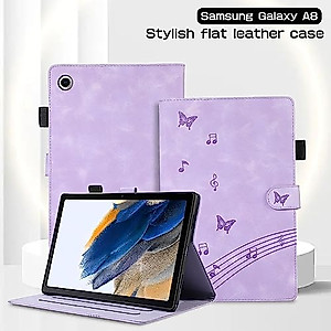 Tablet PC Case Compatible with Samsung Galaxy Tab A8 Case 10.5" X200 / X205 (2021) Premium PU Leather Folio Smart Protective Cover, Multi-Viewing Angles and Auto Wake & Sleep Compatible with Galaxy Ta