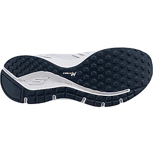 Skechers Men's GOrun Consistent-Athletic Workout Running Walking Shoe Sneaker with Air Cooled Foam, White/Navy, 7.5 X-Wide