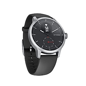 Withings Scanwatch - Smart watch & Activity Tracker: Heart Monitor, Sleep Tracker, Smart Notifications, Step Counter, Waterproof with 30-Day Battery Life, Android & apple smart phone compatible, GPS