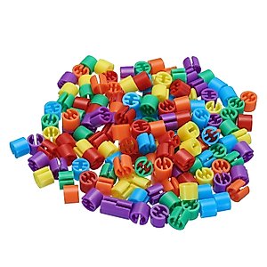MECCANIXITY Clothes Hanger Markers Blank Tags Fit 3.5mm Rod for Garment Color Coding Red/Green/Yellow/Blue/Purple/Orange, 150pcs