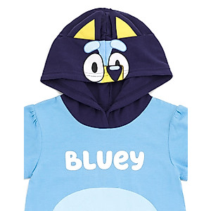 Bluey Toddler Girls Cosplay T-Shirt Dress and Leggings Outfit Set 4T
