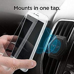 Spigen Kuel QS11 Quad Car Phone Mount Magnetic Air Vent Phone Holder QNMP Compatible with Most Smartphones - Black