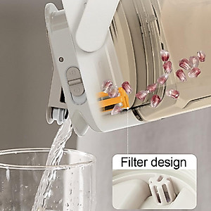 0.9 Gallon Drink Dispenser with Spigot,100% Leakproof,Sealed and Filter screen,Milk,Lemonade Dispenser,Juice Containers With Lids For Fridge and Dairly Use,Beverage Liquid Drink Container for Party