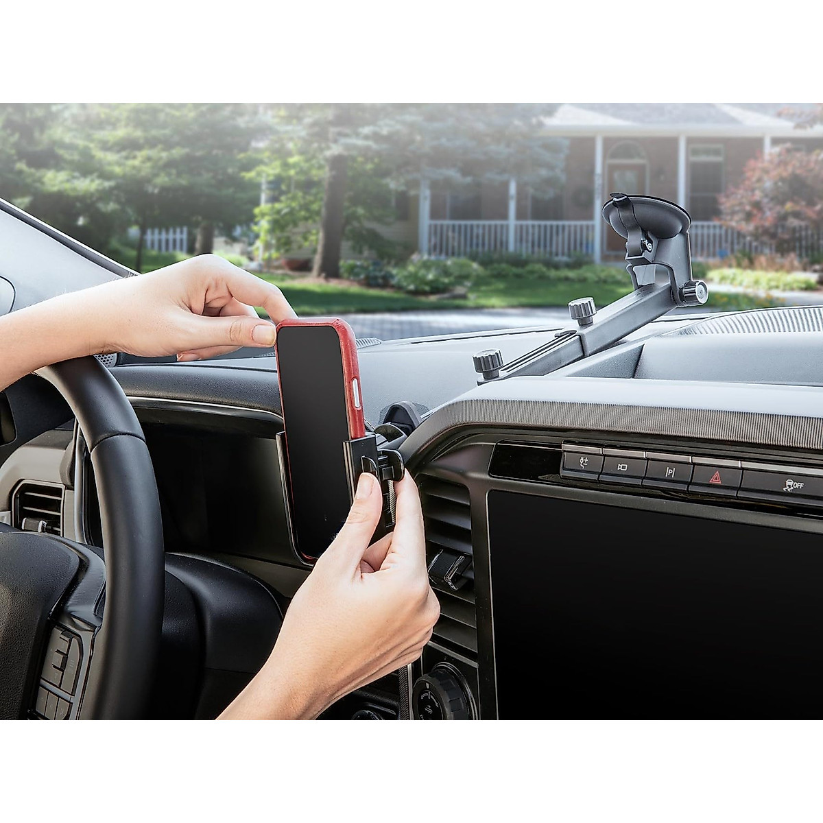 WeatherTech WindshieldFone Universal Windshield-Mounted Car Phone Holder