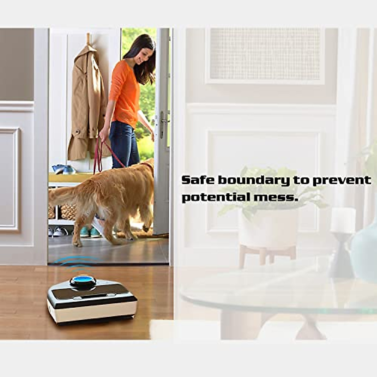 Housolution Boundary Marker, 13 Feet Magnetic Boundary Markers Strip Woks for Neato Robotic Vacuum Cleaner, Alternative Accessory Tapes with 3M Sticker, Black