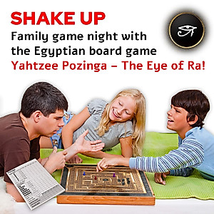 Yahtzee Pozinga Board Game for the whole Family | Dice Scoreboard Pawns and Playing Cards