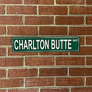 Oregon Mountains Pick Your Mountain Compatible/Replacement for Charlton Butte United States Mountain Aluminum Metal Tin Street Sign Style Home Decor For Man Cave Poker Tavern Game Room