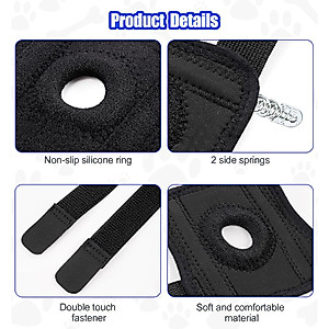 Rantow 2 Pack Dog Joint Brace Rear Leg Canine Hock Support - Dog Elbow Brace Compression Wrap Straps for ACL CCL Joint Injury and Sprain Protection, Healing and Loss of Stability from Arthritis (L)