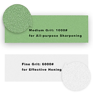 Whetstone 1000 6000 Actual Grit KEENBEST Premium Material Kitchen Knife Sharpening Stones 2 Side Water Wet Stone Sharpener Kit Japanese Wetstone Knives Sharpeners Waterstone Whet Stone Angle Guide