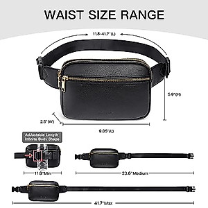 pclove Belt Bag for Women Crossbody Bags for Women Trendy Chest Bag for Men Vegan Leather Small Fanny Packs for Women Cross Body Bag purses Women Fashion Waist Packs