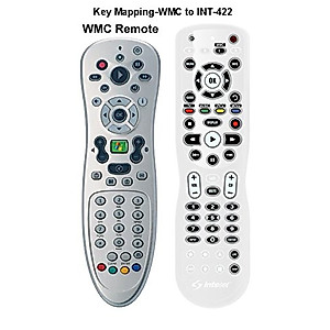 Inteset 4-in-1 Universal Backlit IR Learning Remote for use with Apple TV, Xbox Series X/S, Roku, Media Center/Kodi, Nvidia Shield, Most Streamers & Other A/V Devices