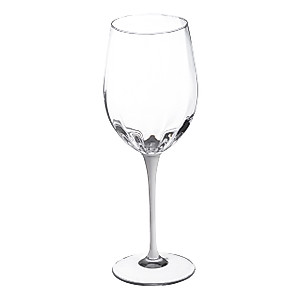 Barski Goblet - Red Wine Glass - Crystal Glass - Water Glass - White Stem - Stemmed Glasses - Set of 6 Goblets - 18 oz Made in Europe