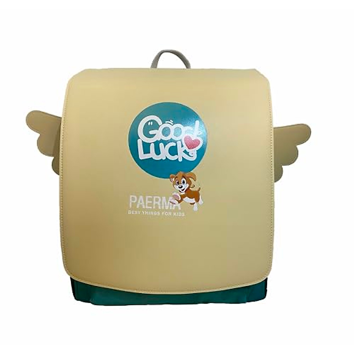 paerma Boys Backpack For School, 14 Inch, Plush With 3D Wings & Cartoon Prints, Adjustable Straps & Padded Back, Lightweight Bag for Kids, School or Travel