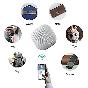 Nutale Key Finder, 5-Pack Bluetooth Tracker Item Locator with Key Chain for Keys Pet Wallets or Backpacks and Tablets