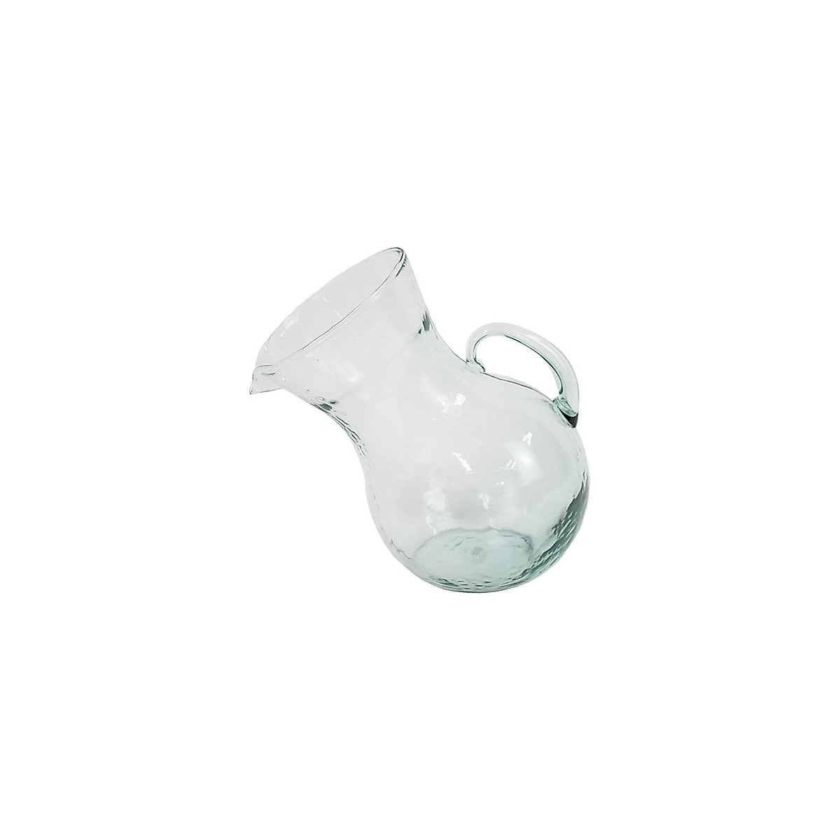 KALALOU Large Glass Tilted Pitcher, One Size, Green