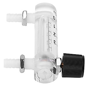 LZQ-2 Flowmeter 0-3LPM Flow Meter Gas Flowmeter with Control Valve for Measuring Controlling Gas Flow