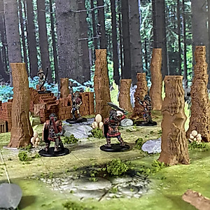 Extruded Gaming Forest Trees Set 3