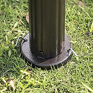 DHPM Iron Double Tiered Backyard Patio BBQ Grill Gazebo with Bar Counters&Extendable Shades for Your Yard, Patio, Garden, Outdoor or Party