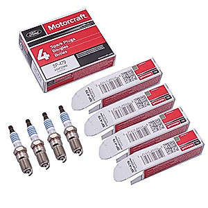 MAS Ignition Coil DG508 & Motorcraft Spark Plug SP479 compatible with Ford 4.6L 5.4L V8 DG457 DG472 DG491 CROWN VICTORIA EXPEDITION F-150 F-250 MUSTANG LINCOLN MERCURY EXPLORER (Set of 8)