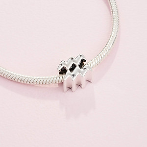 Pandora Sparkling Aquarius Zodiac Charm - Compatible Moments Bracelets - Jewelry for Women - Gift for Women in Your Life - Made with Sterling Silver & Cubic Zirconia, No Gift Box