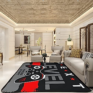 RUI＆TONG Gaming Room Decor Rug for Video Gamer Area Game Bedroom Living Rugs Washable, 24X36 inches (60X90 cm)