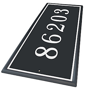 Personalized Reflective Address Plaque, Custom Aluminum House Number Sign with Two Screw, Address Sign for Outside Home, Street, House, 12.5"L x 5.5"H (Black or Green)