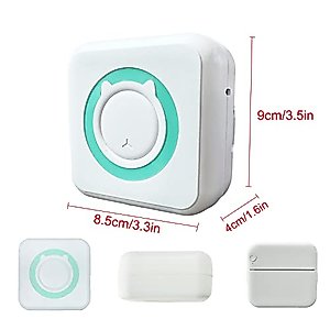 Label Maker, Mini Label Maker Machine with Tape, Portable Bluetooth Label Printer, Wireless Labeler Handheld Sticker Maker Included Multiple Templates Available for Storage, Study, Office, Home