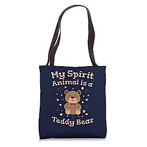 Teddy Bear Women Girls Cute Stuffed Toy Tote Bag