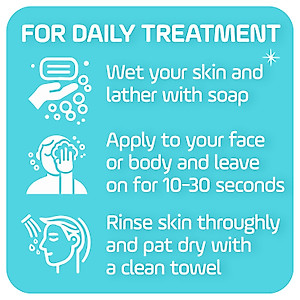 Asepxia Cleansing Bar Scrub, 4 Ounce Multipack (Pack of 5)