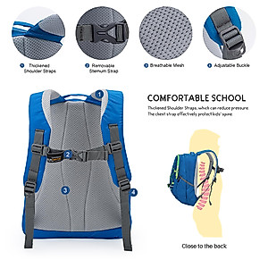 MOUNTAINTOP Kids Hiking Backpack for Boys Girls Water Resistant Lightweight Daypack
