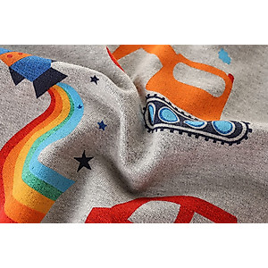 Funnymore Baby Boy's Crewneck Sweatshirt Clothes,Long Sleeve Shirt Top Outfits Grey Excavator 2t