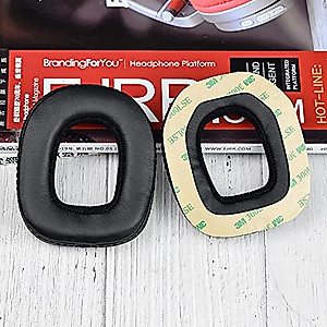 MOLGRIA A40 A50 Earpads, Replacement Ear Pads Cushion for Astro Gaming A40 Wired A50 Wireless Gaming Headset(Leather Black)