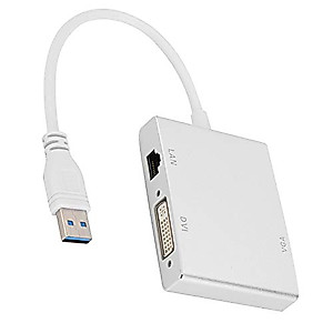 Cuifati 4 in 1 USB3.0 Adapter, for Projector HDTV, HD‑TVs Connection, for Business presentations, conferences or Training Courses