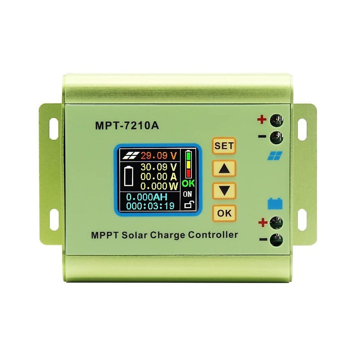 Charge Controller Mppt Solar Charge Controller Mpt-7210A LCD Display 24V 36V 48V 60V 72V 10A Adjustable for Lithium Battery