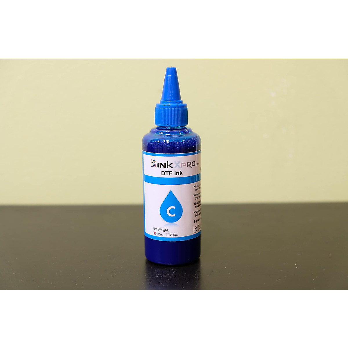 INKXPRO Premium DTF Ink for Inkjet Printer Direct to Film Heat Transfer Printing for Epson ET8550, XP15000, Artisan 1430, L1800-600ml Total (KCMY+2 White)