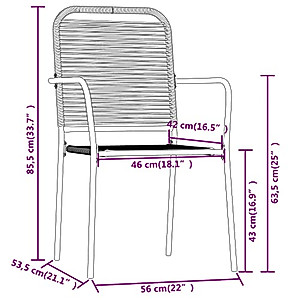 WHOPBXGAD 7 Piece Patio Dining Set Rattan Chair,Gardens Patio Furniture,Oak Patio Furniture Set,Sui for Gardens, lawns, terraces, poolsides, patios,Black