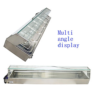 TECHTONGDA 6-Pan Bain-Marie Buffet Food Warmer Electric Steam Heater Stainless Steel Parties Catering Restaurants 1500W