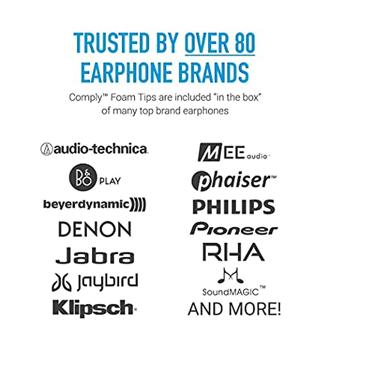 Comply Foam 200 Series Replacement Ear Tips for Bang and Olufsen, Sennheiser, Axil, MEE Audio, KZ, Bose & More | Ultimate Comfort | Unshakeable Fit| TechDefender | Large, 3 Pairs