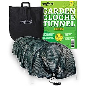 Garden Tunnel Shade Net Cover Greenhouse Protection from Sun Heat Gardening Green House Sun Shades Cloche Hoops Plant Covers Hoop House Outside Heavy Duty Garden Row Cold Green Houses Kit