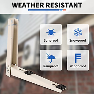 LILIJIA Mini Split Wall Mounting Bracket for 9000-36000 BTU Ductless AC/Heating System, Heavy Duty Condenser Mounting Brackets