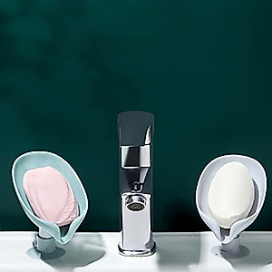 4 Pcs soap Drainer self draing soap Sucker Holder Suction Cup soap case Soap Drying Dish Soap Dish with Drain Plastic pallets Practical soap Shelves Drying Rack Travel Sponge abs