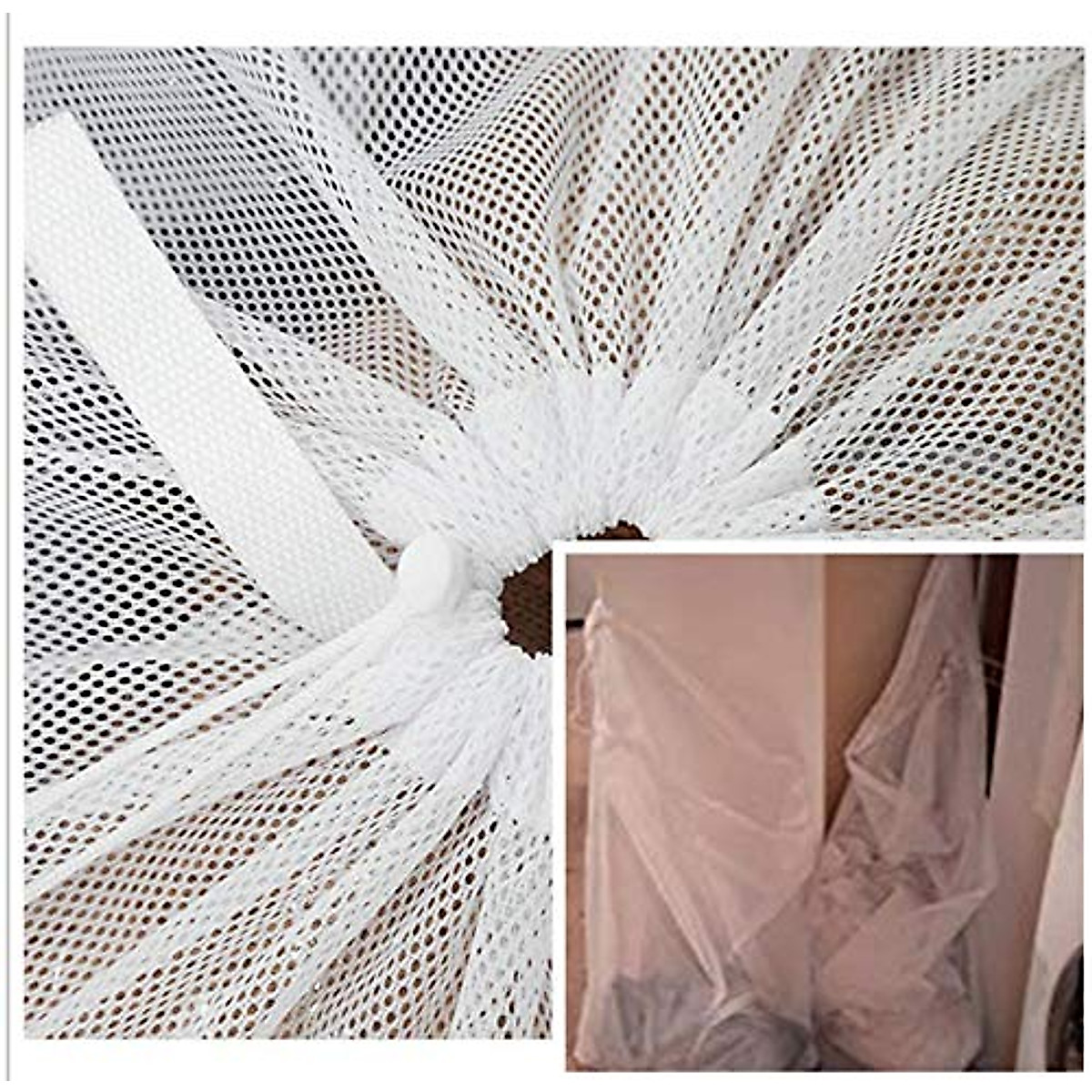 Extra Large Heavy Duty Mesh Laundry Bags Household Storage Bag Commercial Machine Washable Drawstring Netted Wash Laundry Liners For Colleage Dorms,Camp,Factory,Travels,2 Pack
